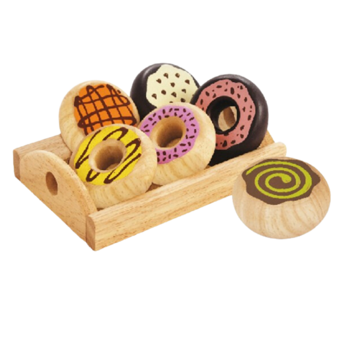 Wooden Donuts - Made In Thailand | Best online wooden toys for kids