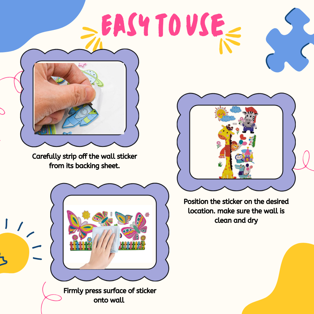 3D Emoticons Wall Stickers